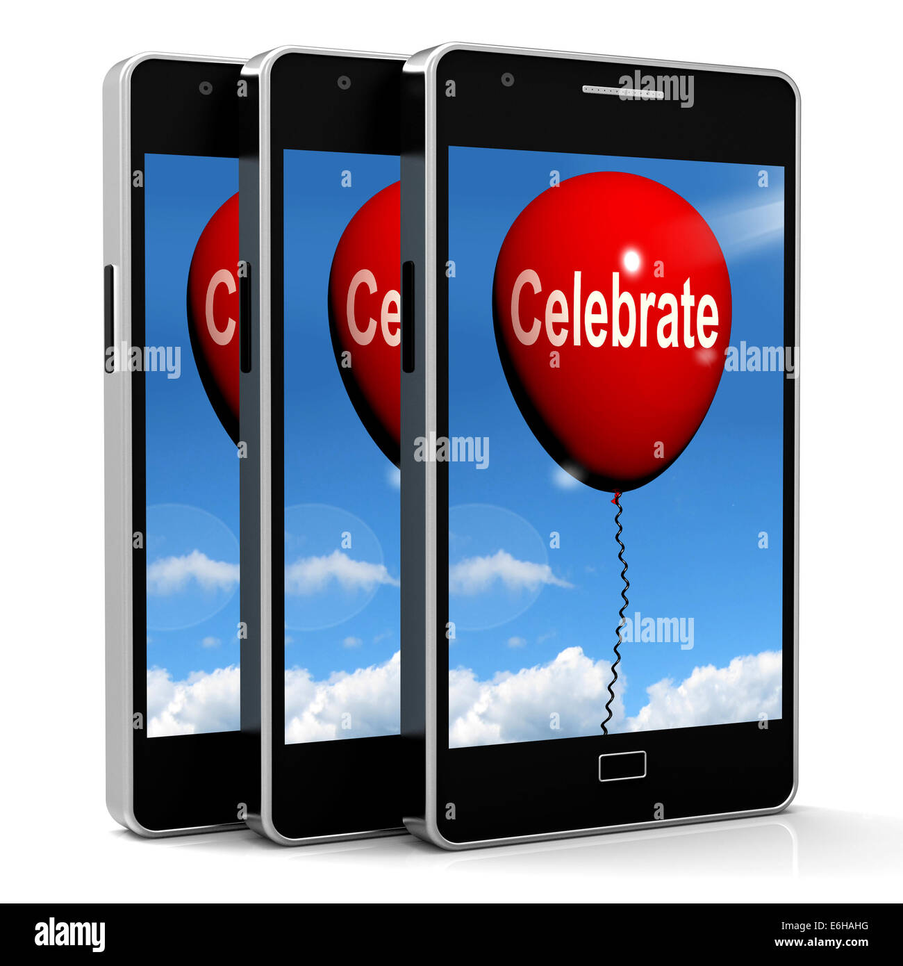 Celebrate Balloon Meaning Events Parties and Celebrations Stock Photo ...