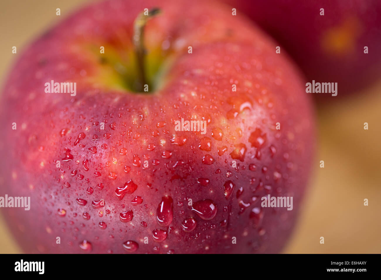 Red apple close-up Stock Photo - Alamy