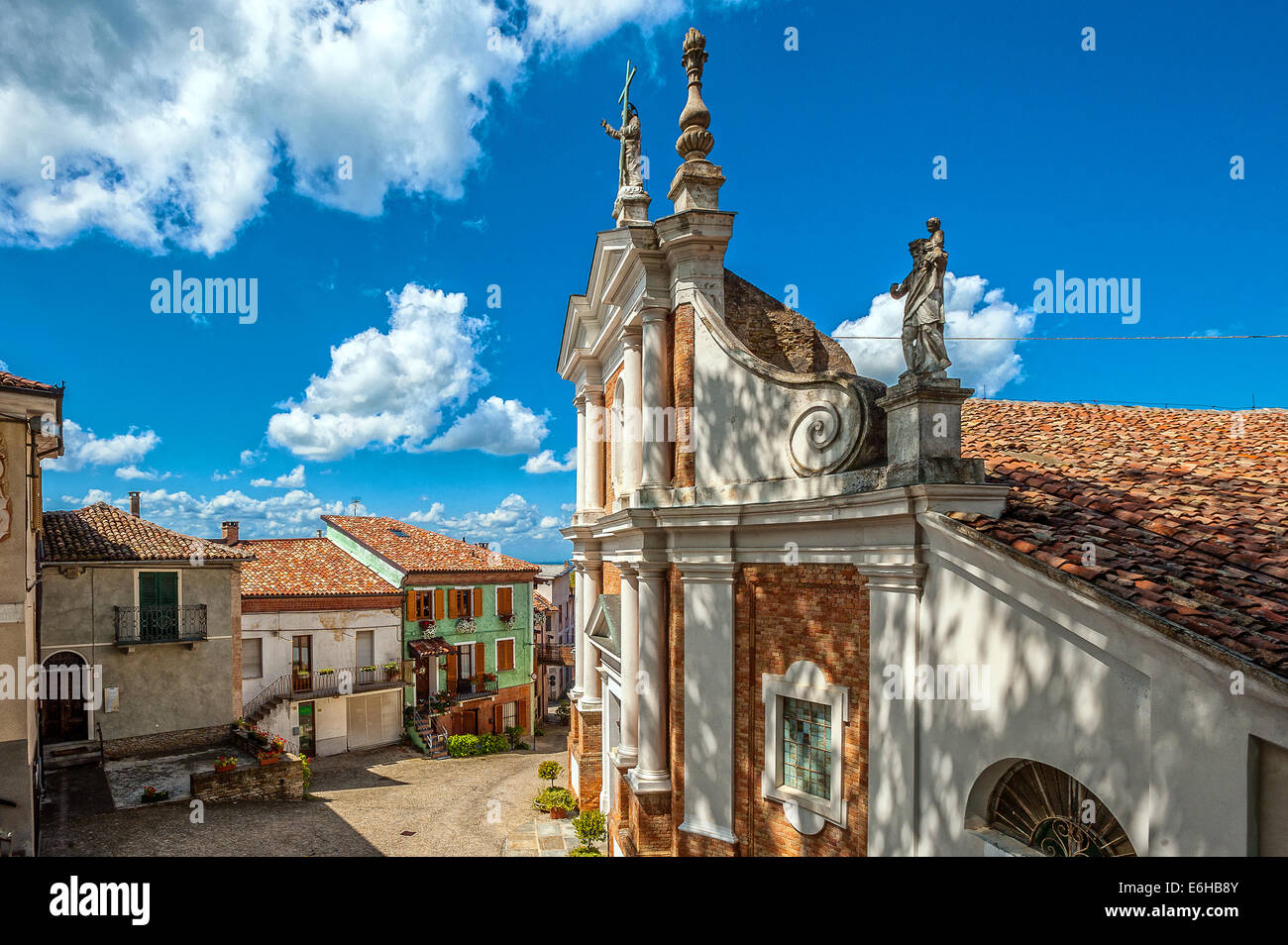 Italy Piedmont Langhe Mango Parrish Church Stock Photo - Alamy