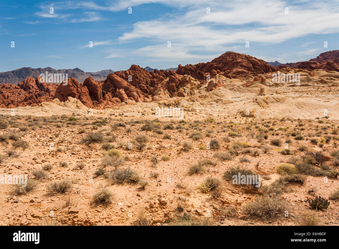 Rock formations of Fire Canyon in Valley of Fire State Park near ...