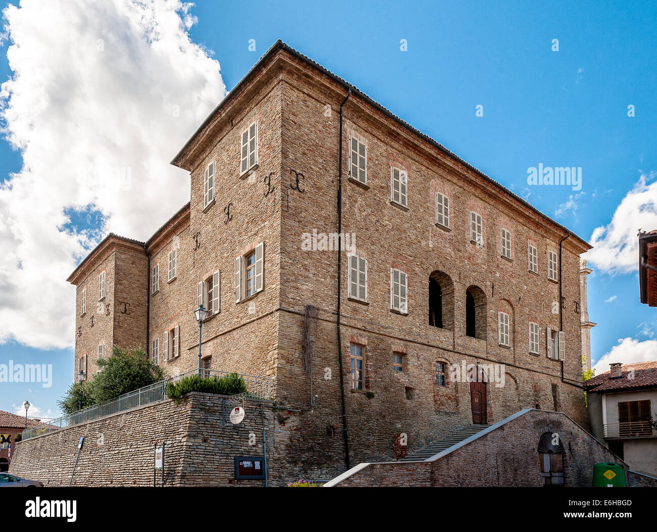 Italy Piedmont Langhe Mango Regional Wine Sop Castle Stock Photo - Alamy