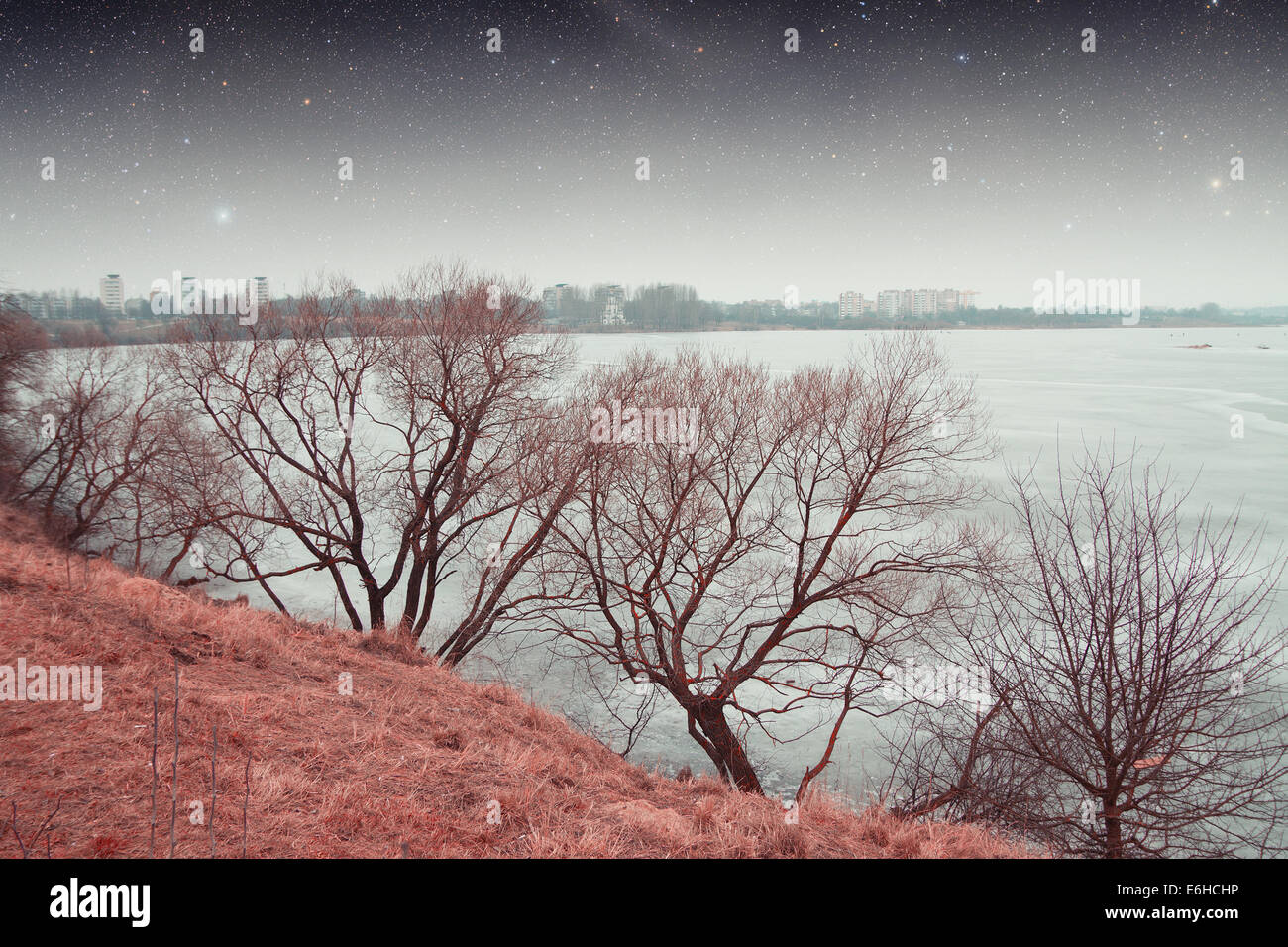 red night. Elements of this image furnished by NASA Stock Photo - Alamy