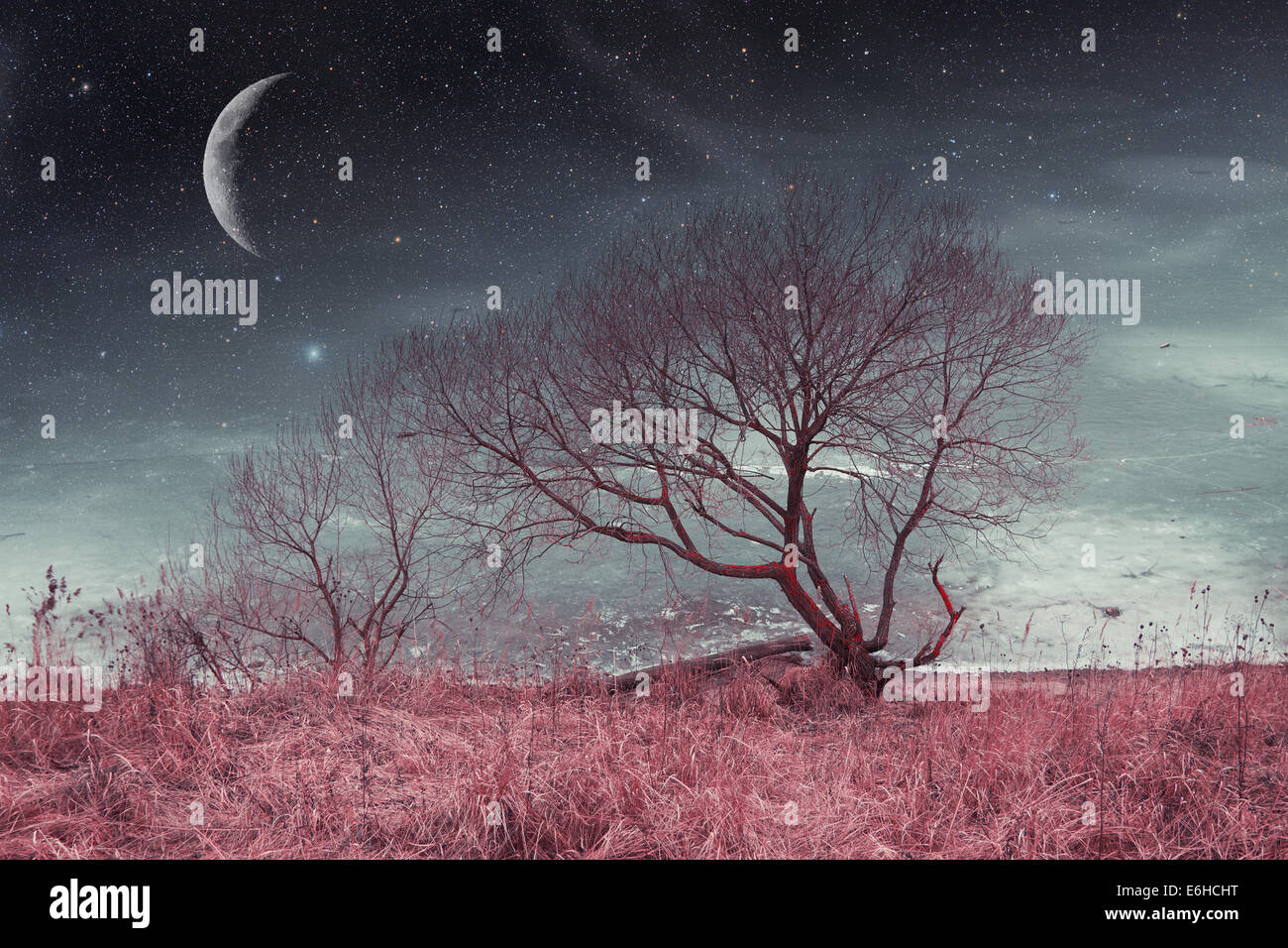 red night. Elements of this image furnished by NASA Stock Photo - Alamy
