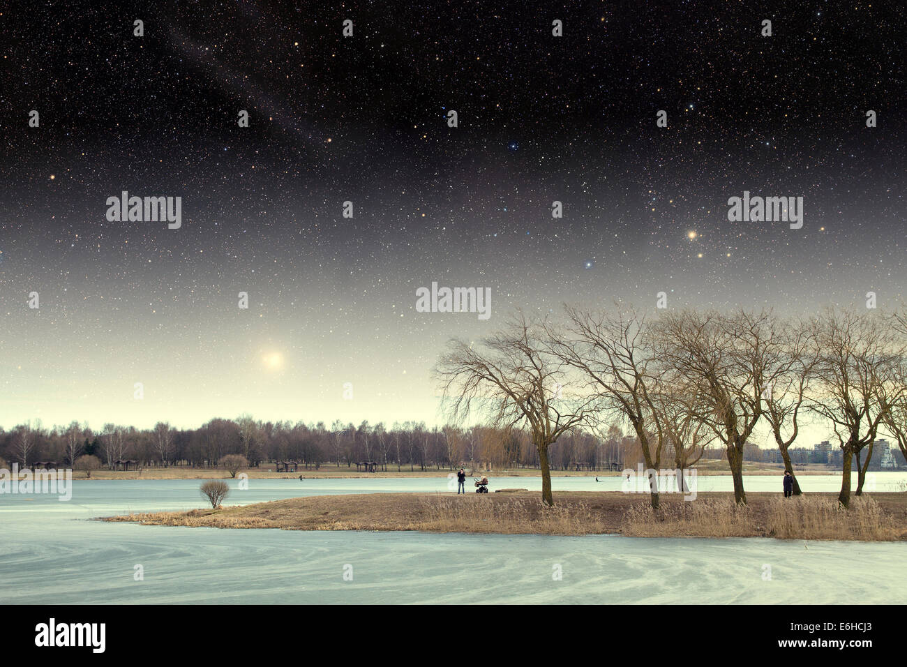 spring night. Elements of this image furnished by NASA Stock Photo - Alamy