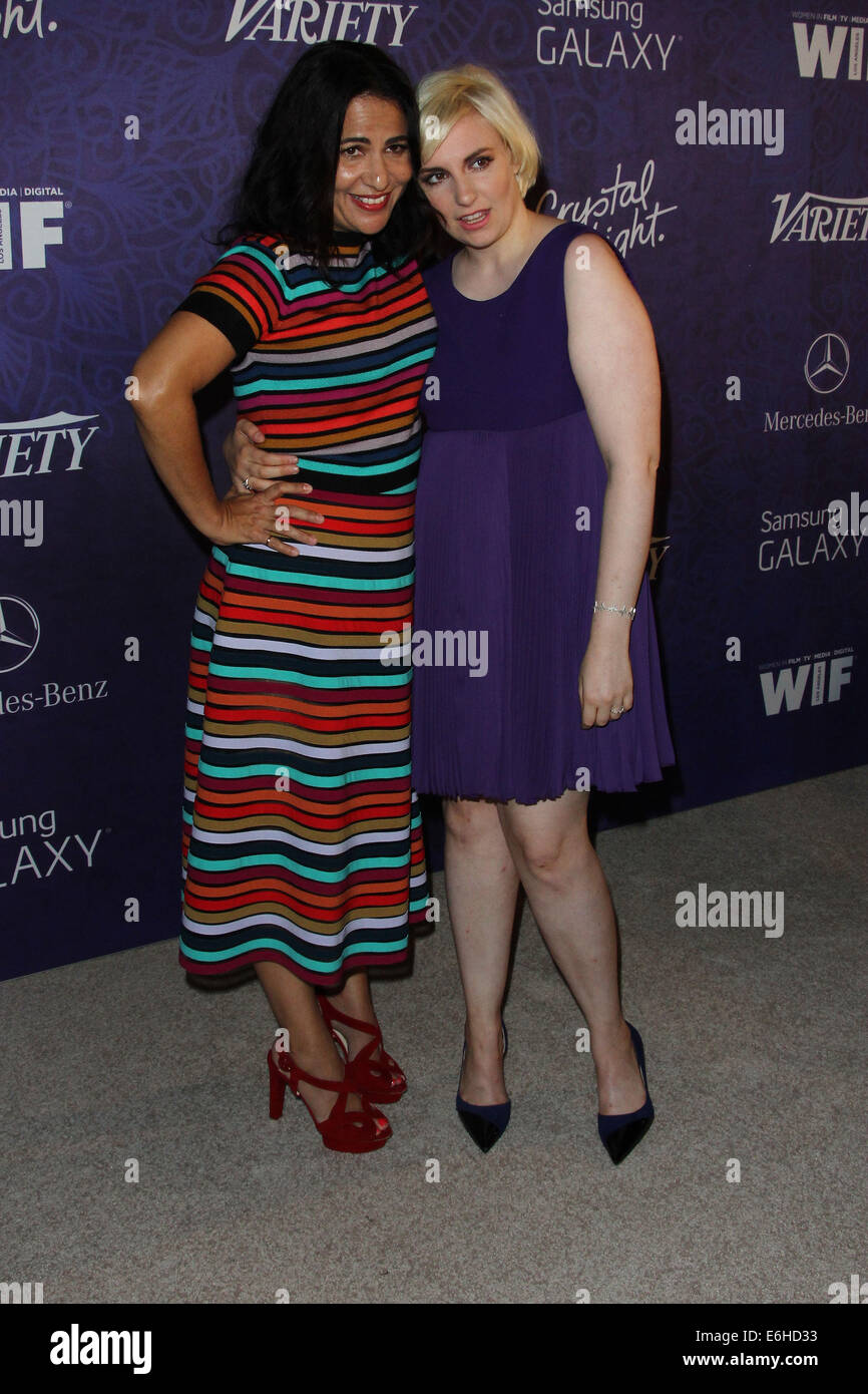 Los Angeles, California, USA. 23rd Aug, 2014. Jenni Konner, Lena Dunham ...