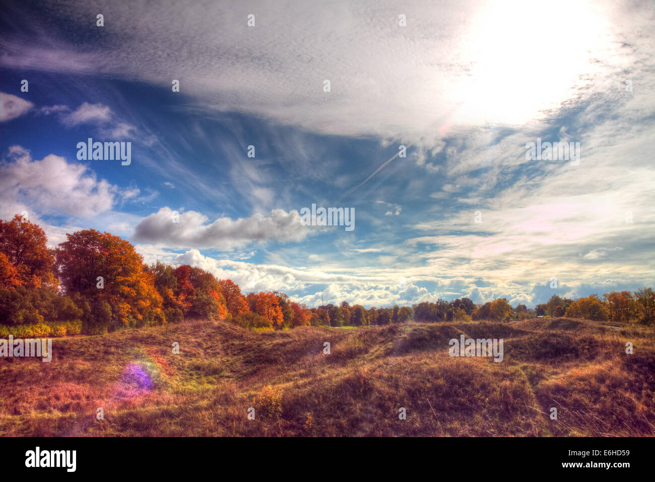 sunset. hdr Photo Stock Photo - Alamy