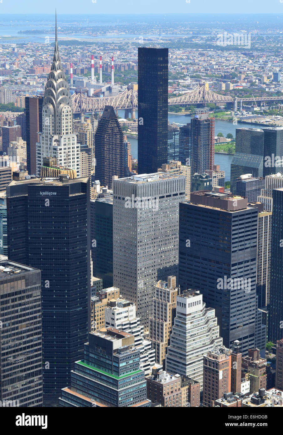 New York City bird's eye view Stock Photo - Alamy