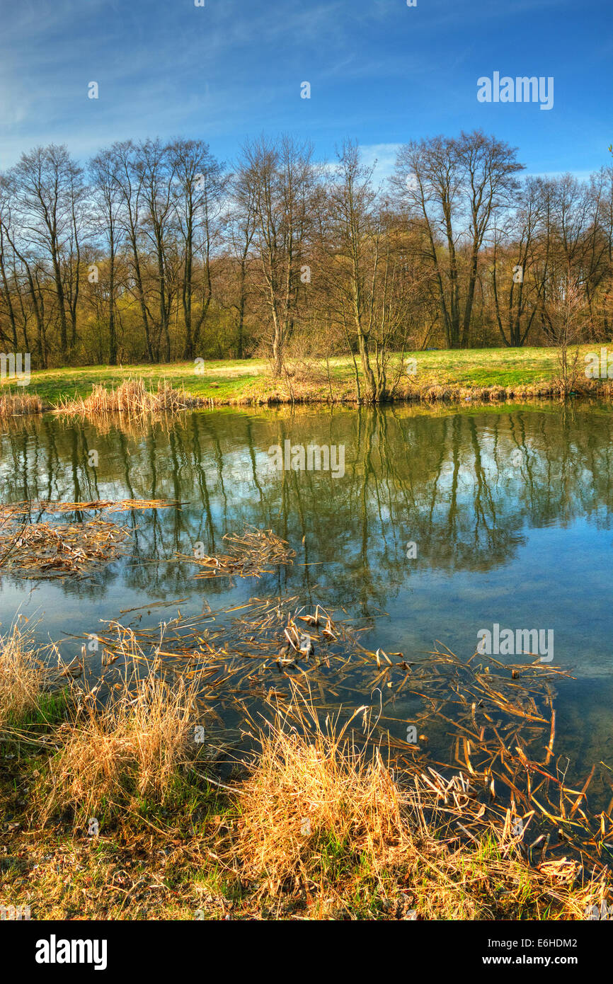 spring landscape HDR Stock Photo - Alamy