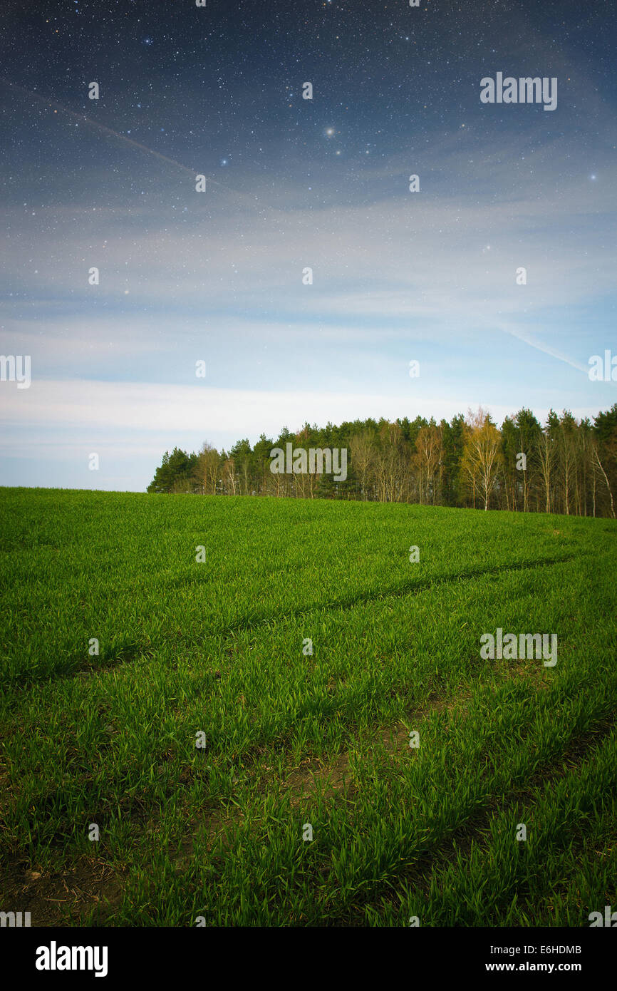 spring night. Elements of this image furnished by NASA Stock Photo - Alamy