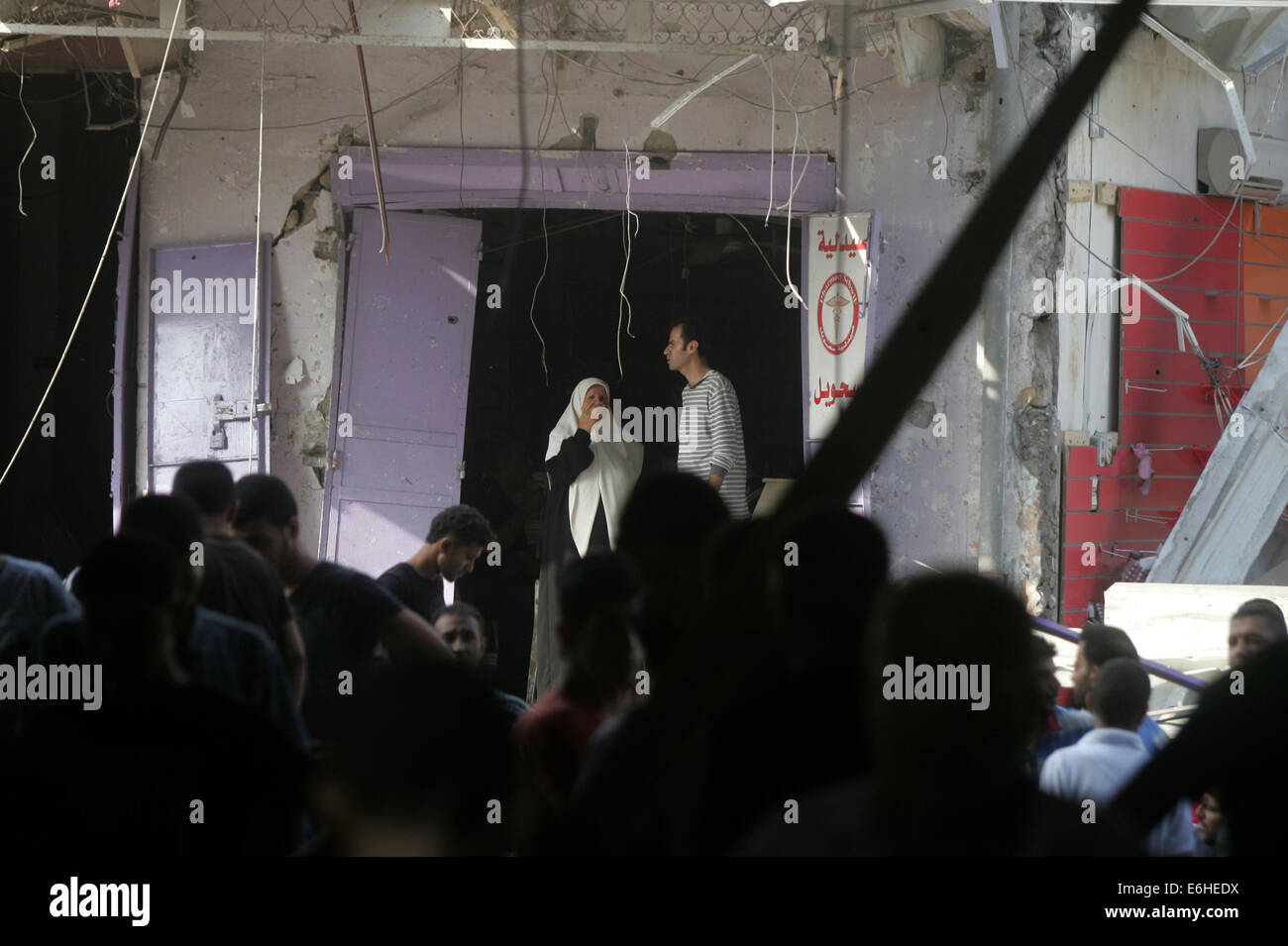 Rafah, Gaza Strip, Palestinian Territory. 24th Aug, 2014. Palestinians ...