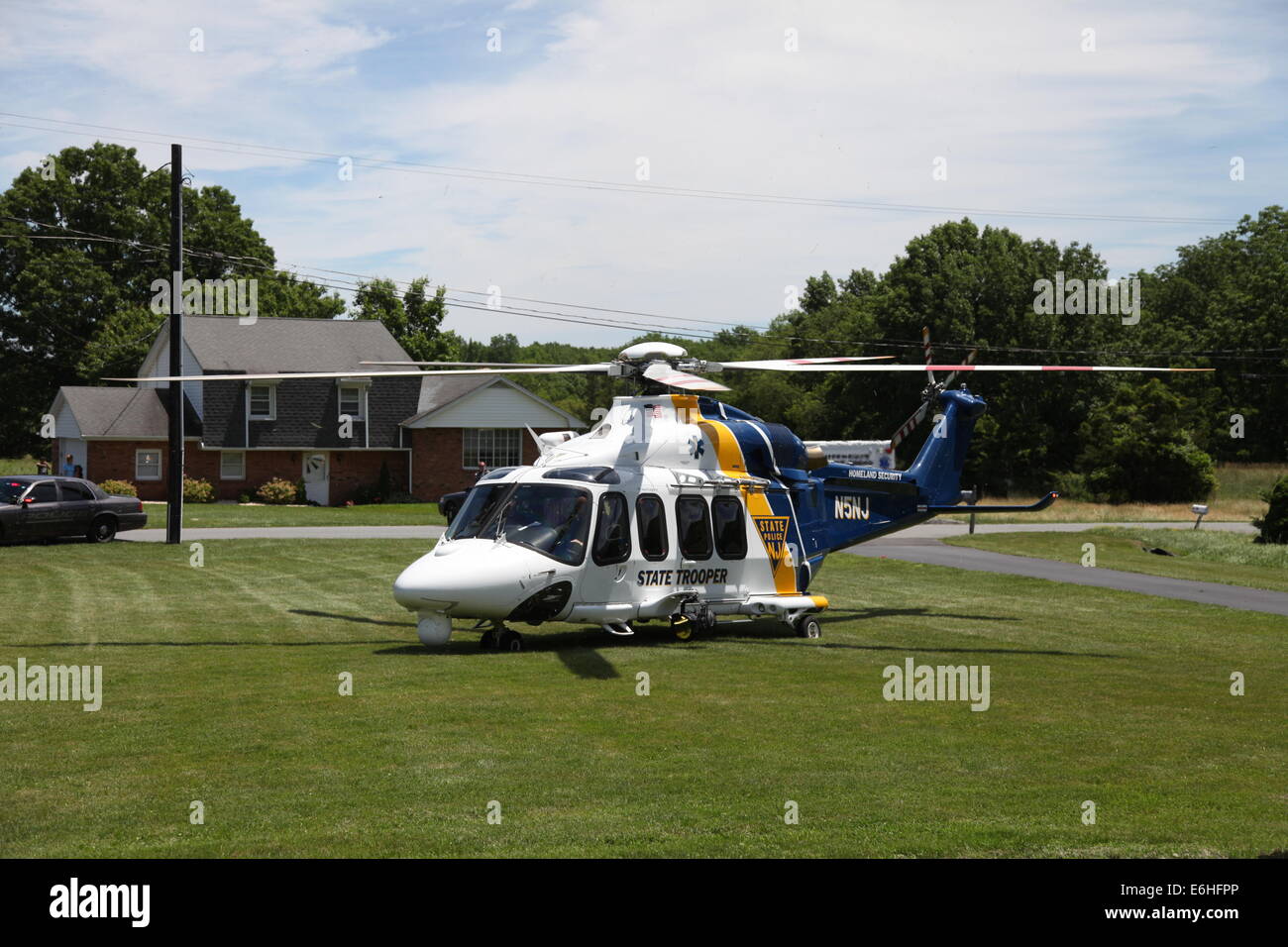 New Jersey State Police Medical Evacuation Helicopter arrives to ...