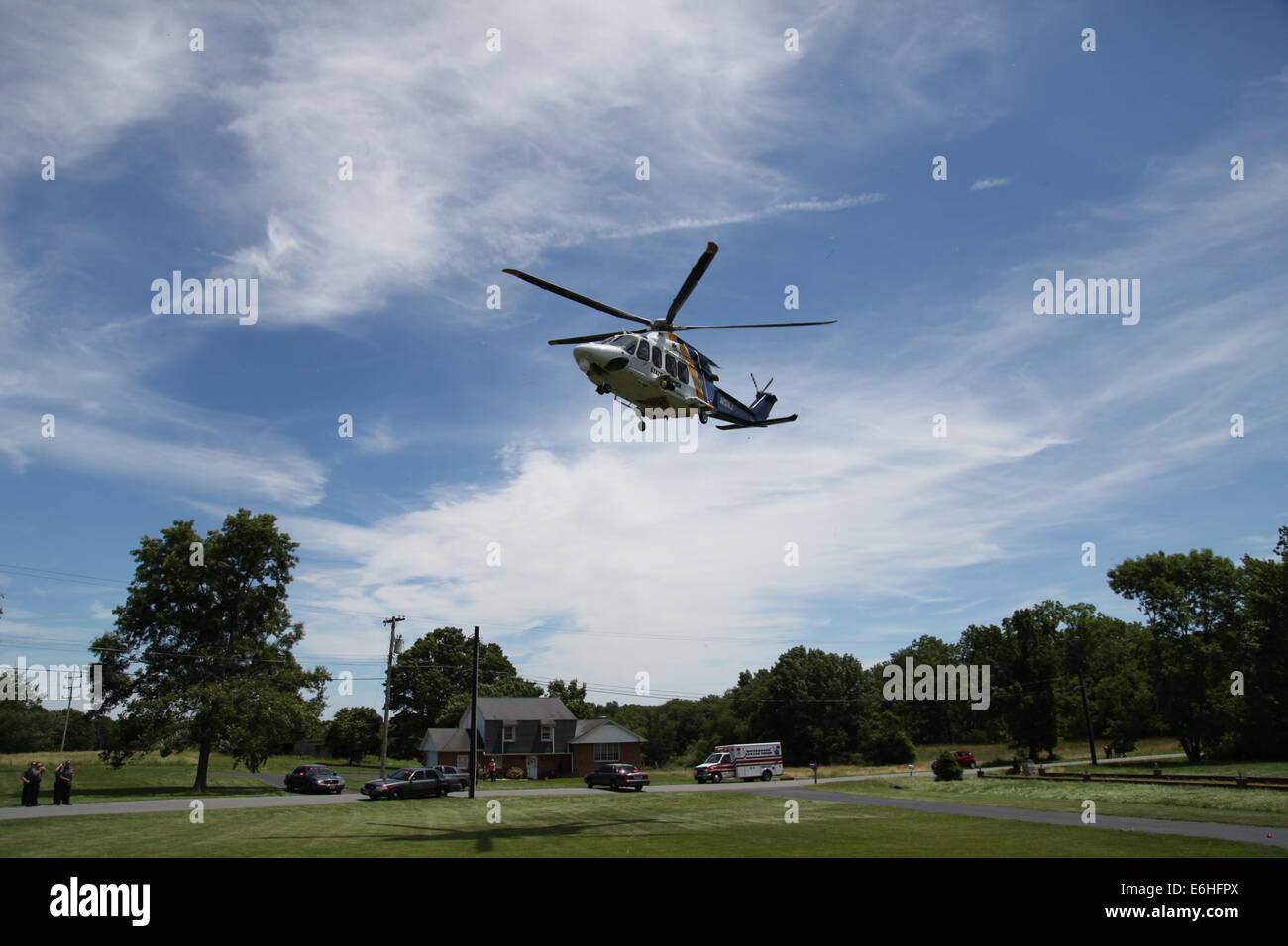 New Jersey State Police Medical Evacuation Helicopter arrives to ...