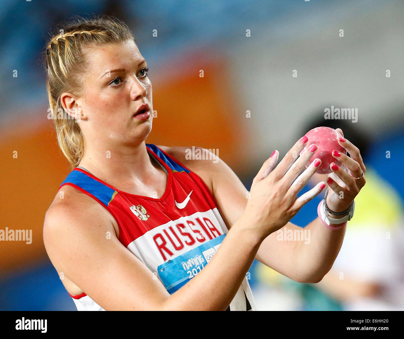 Nanjing, China's Jiangsu Province. 24th Aug, 2014. Alena Bugakova of ...