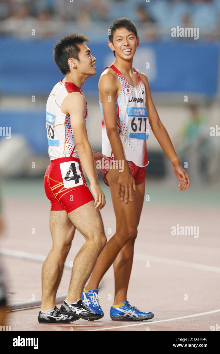 Nanjing, China. 23rd Aug, 2014. Kenta Oshima Yuji Hiramatsu (JPN ...
