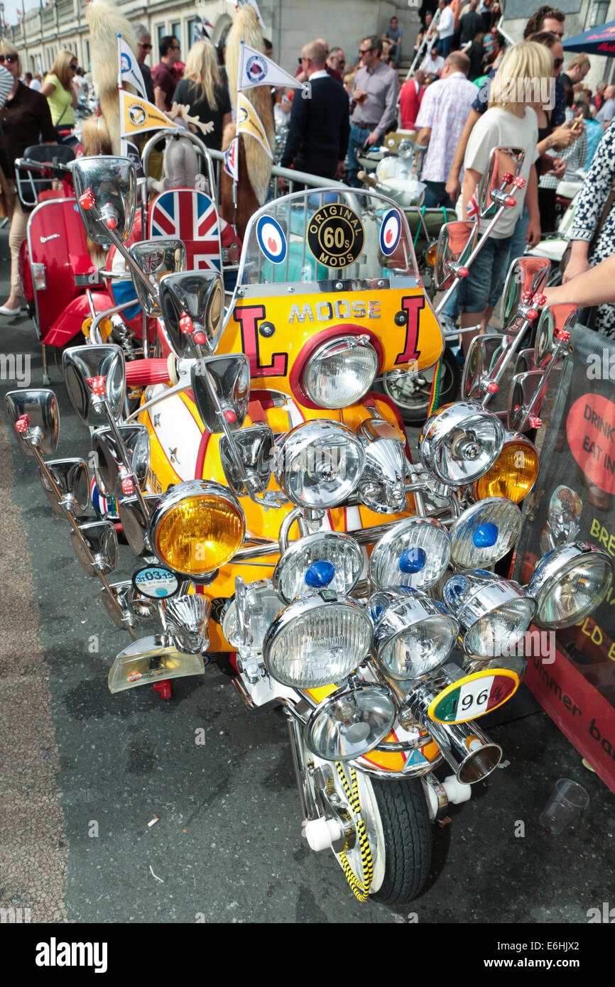 Lambretta motor scooter union jack hi-res stock photography and images ...
