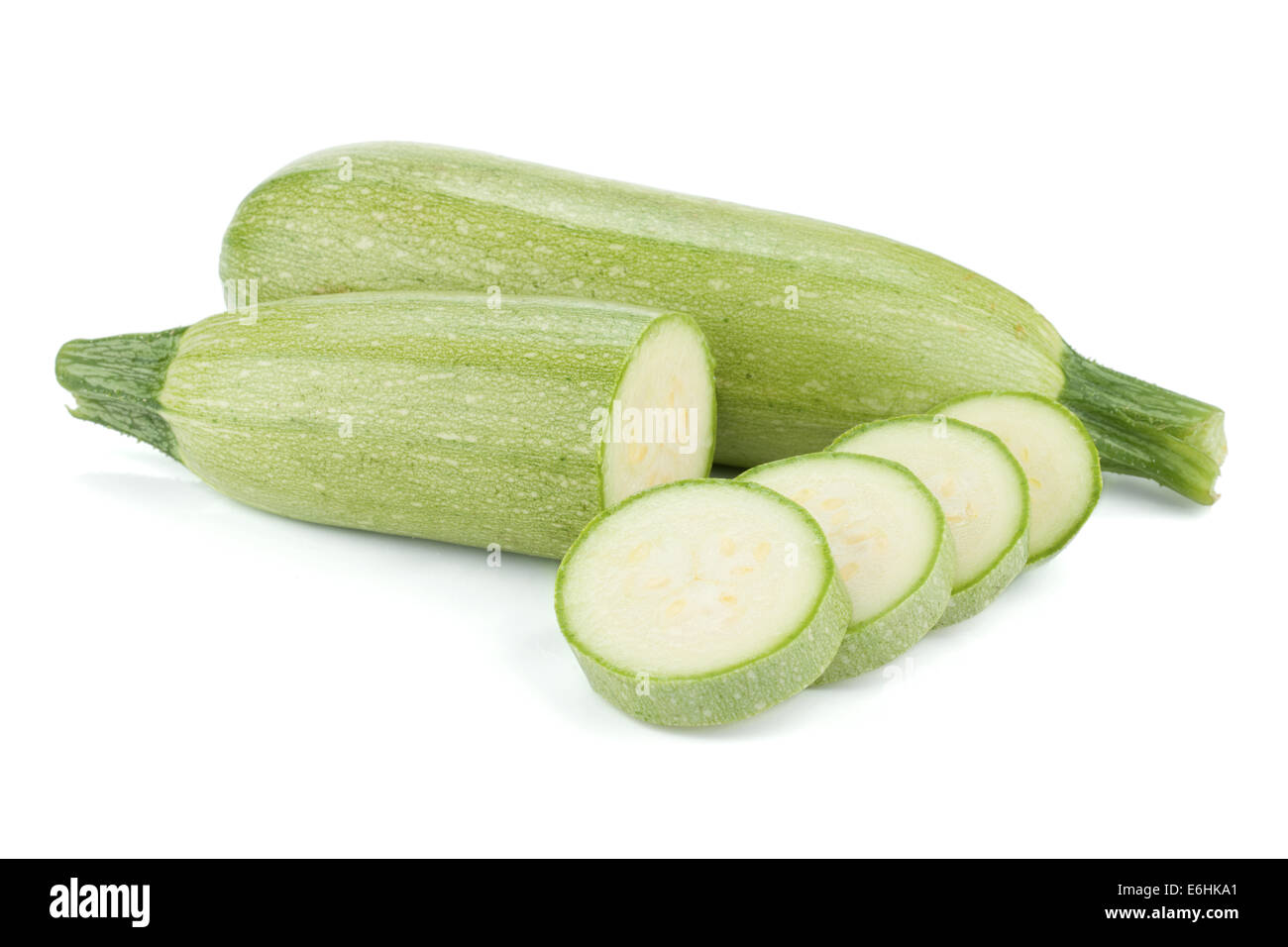 Fresh sliced marrow vegetable. Isolated on white background Stock Photo ...