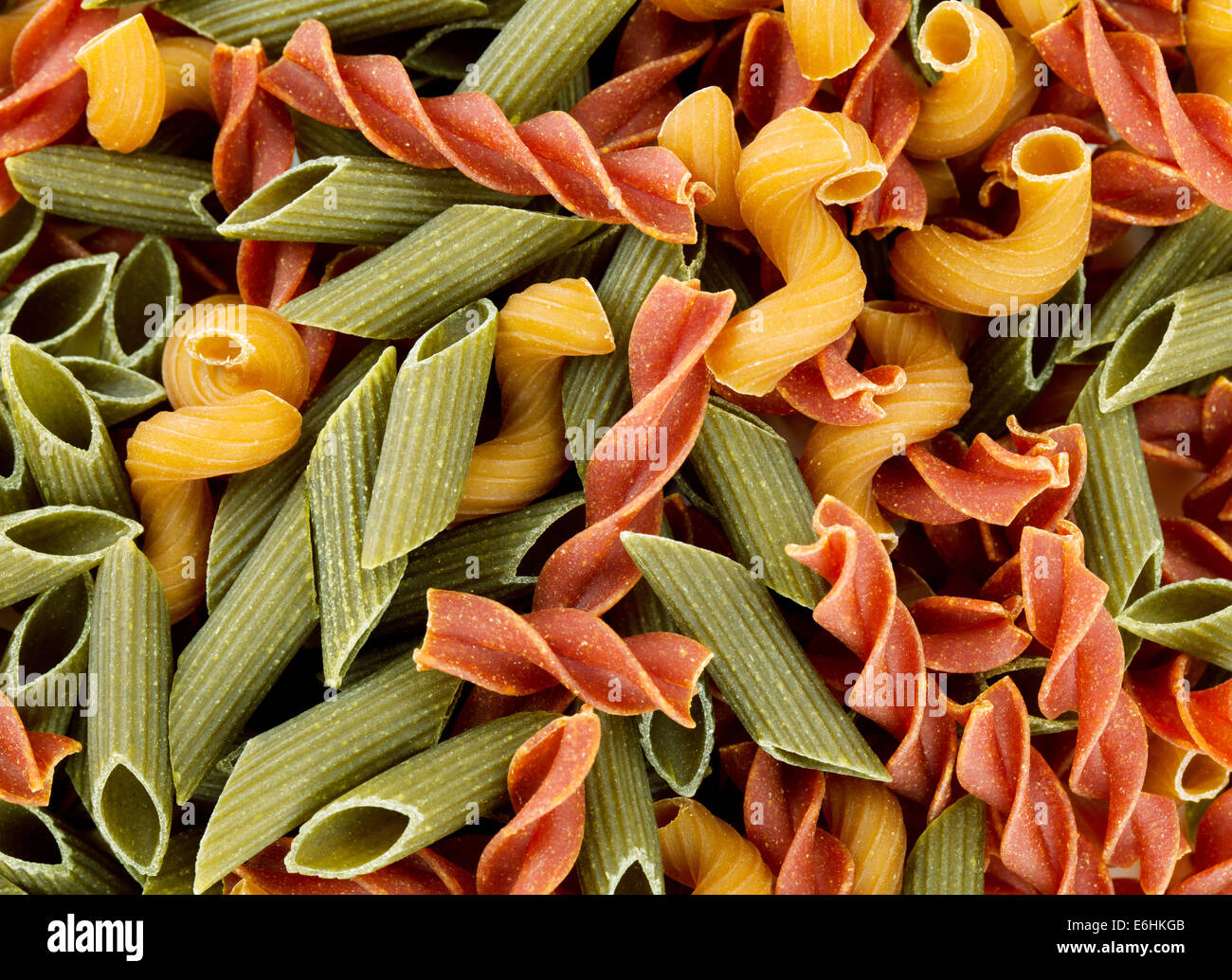 Colored pasta food background Stock Photo - Alamy
