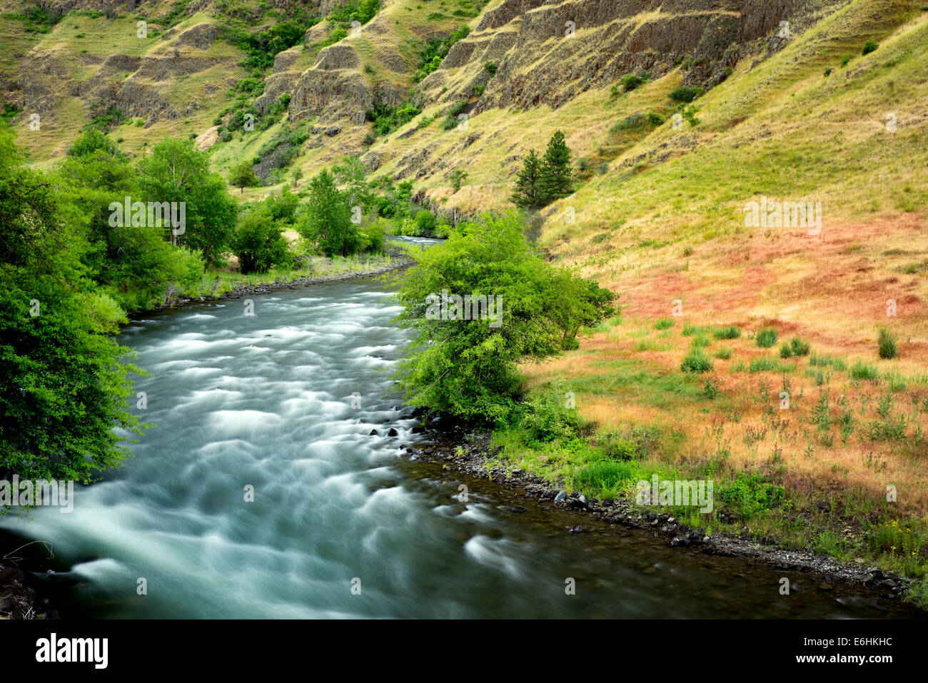 Imnaha River, Hells Canyon National Recreation Area, Oregon Stock Photo ...