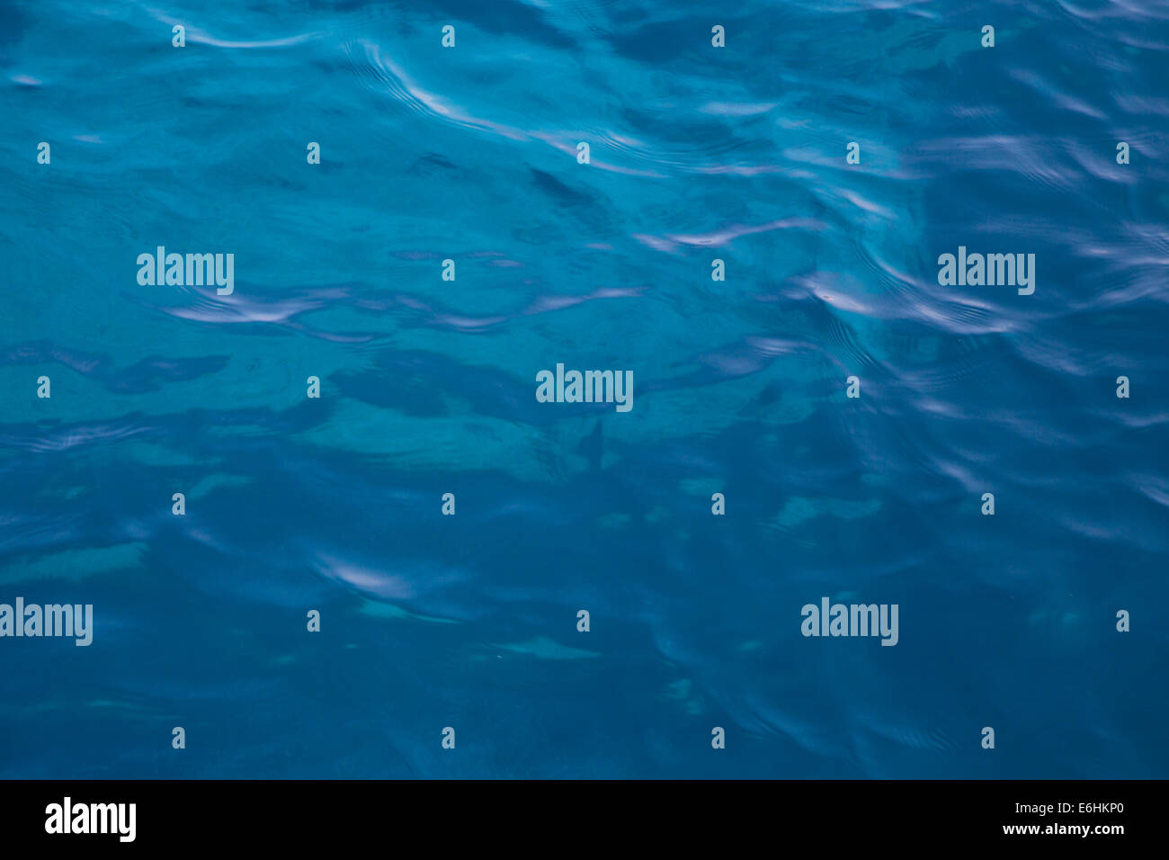 Deep blue water background in blue - empty and nobody - just waves ...