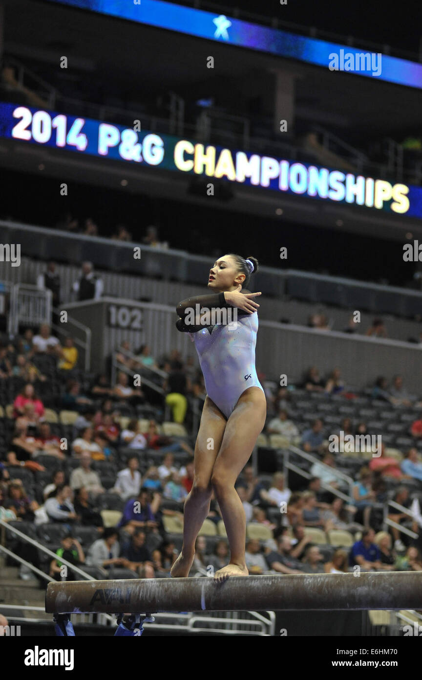 Pittsburgh, Pennsylvania, USA. 23rd Aug, 2014. Olympian KYLA ROSS won ...