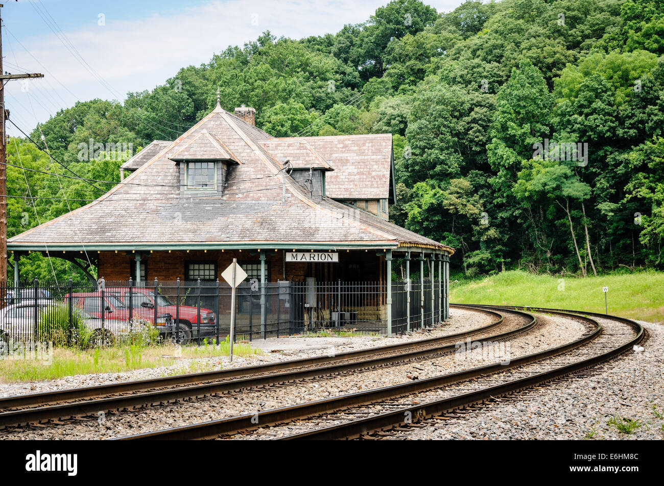 Norfolk & Western Railroad Depot, Marion, Virginia Stock Photo - Alamy