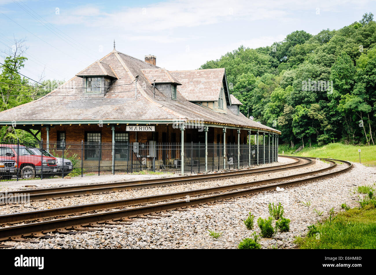 Norfolk & Western Railroad Depot, Marion, Virginia Stock Photo - Alamy