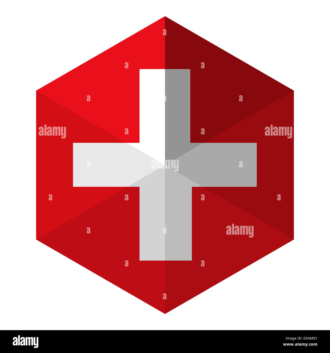 Flat swiss flag Cut Out Stock Images & Pictures - Alamy