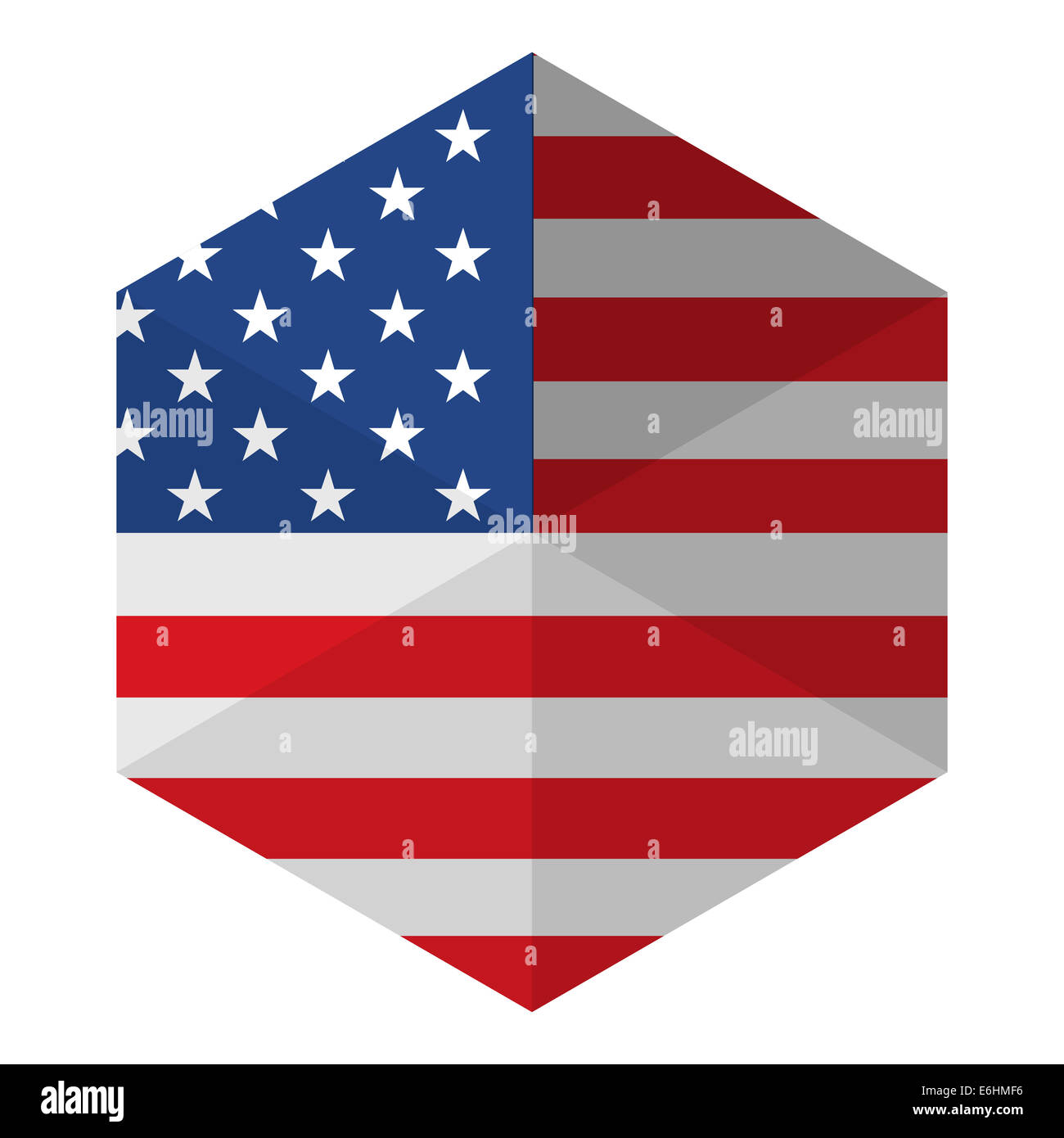 Usa hexagon Cut Out Stock Images & Pictures - Alamy