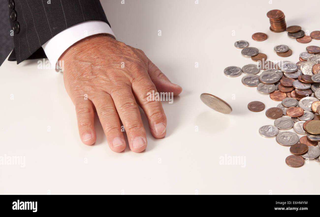 Coins On Table