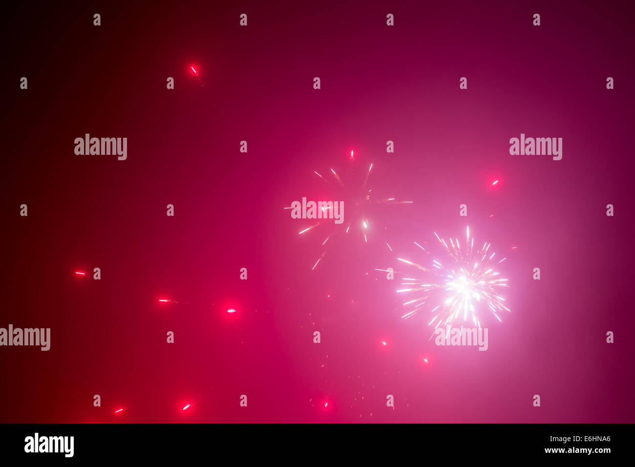 Red fireworks abstract background Stock Photo - Alamy