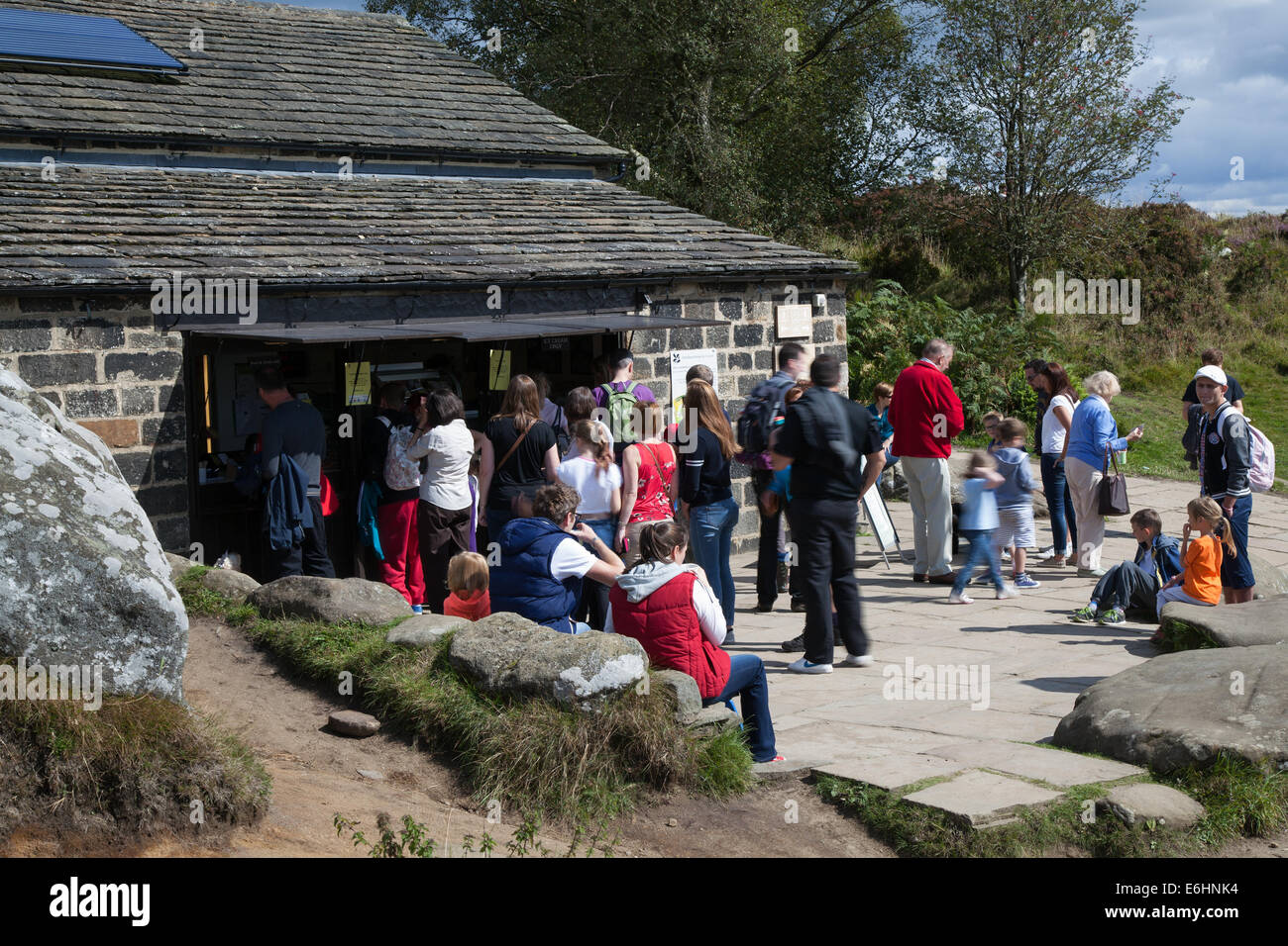 Brimham Rocks balancing natural rock formations in North Yorkshire ...