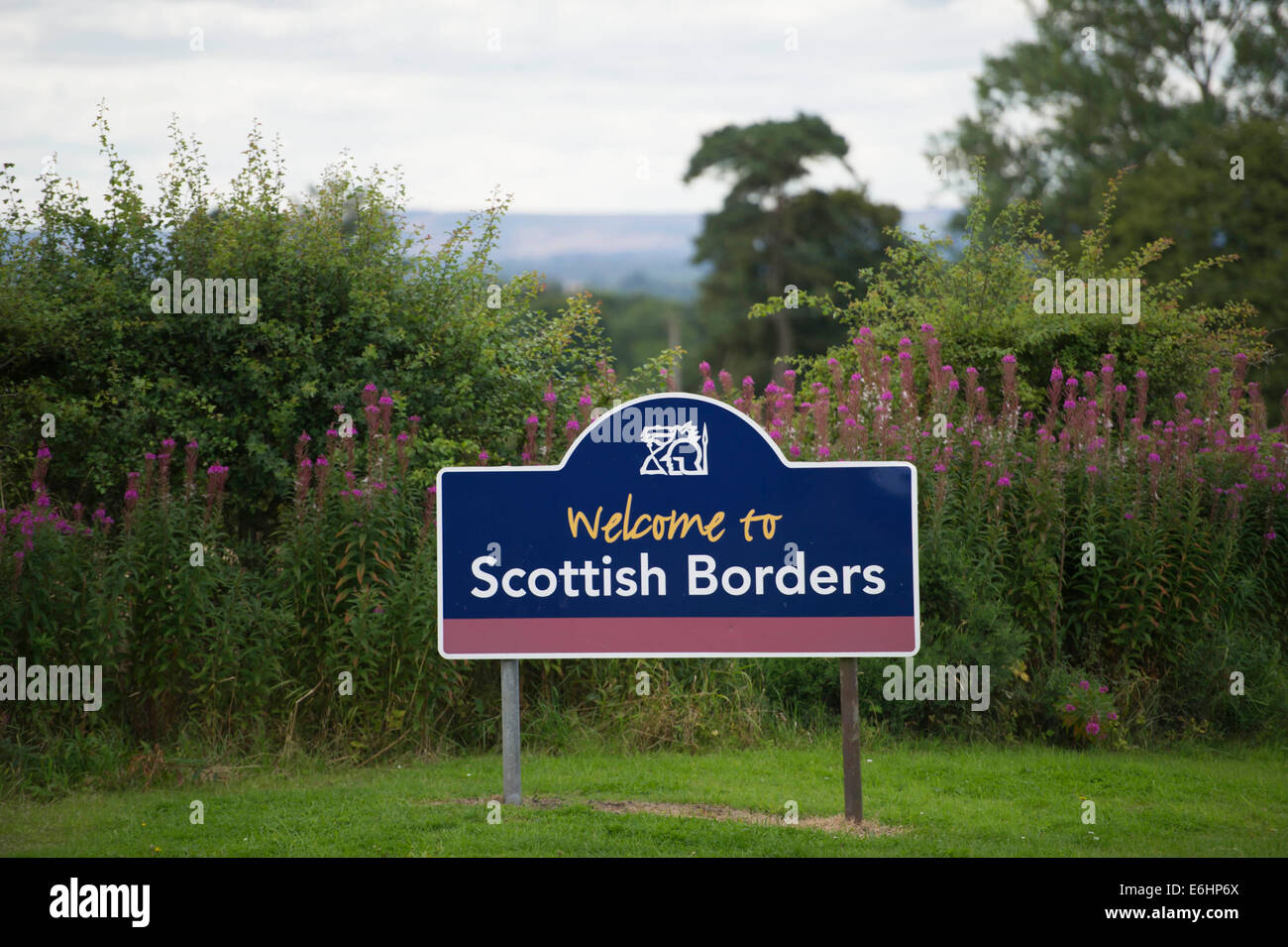 Scotland England Border Flag High Resolution Stock Photography and ...