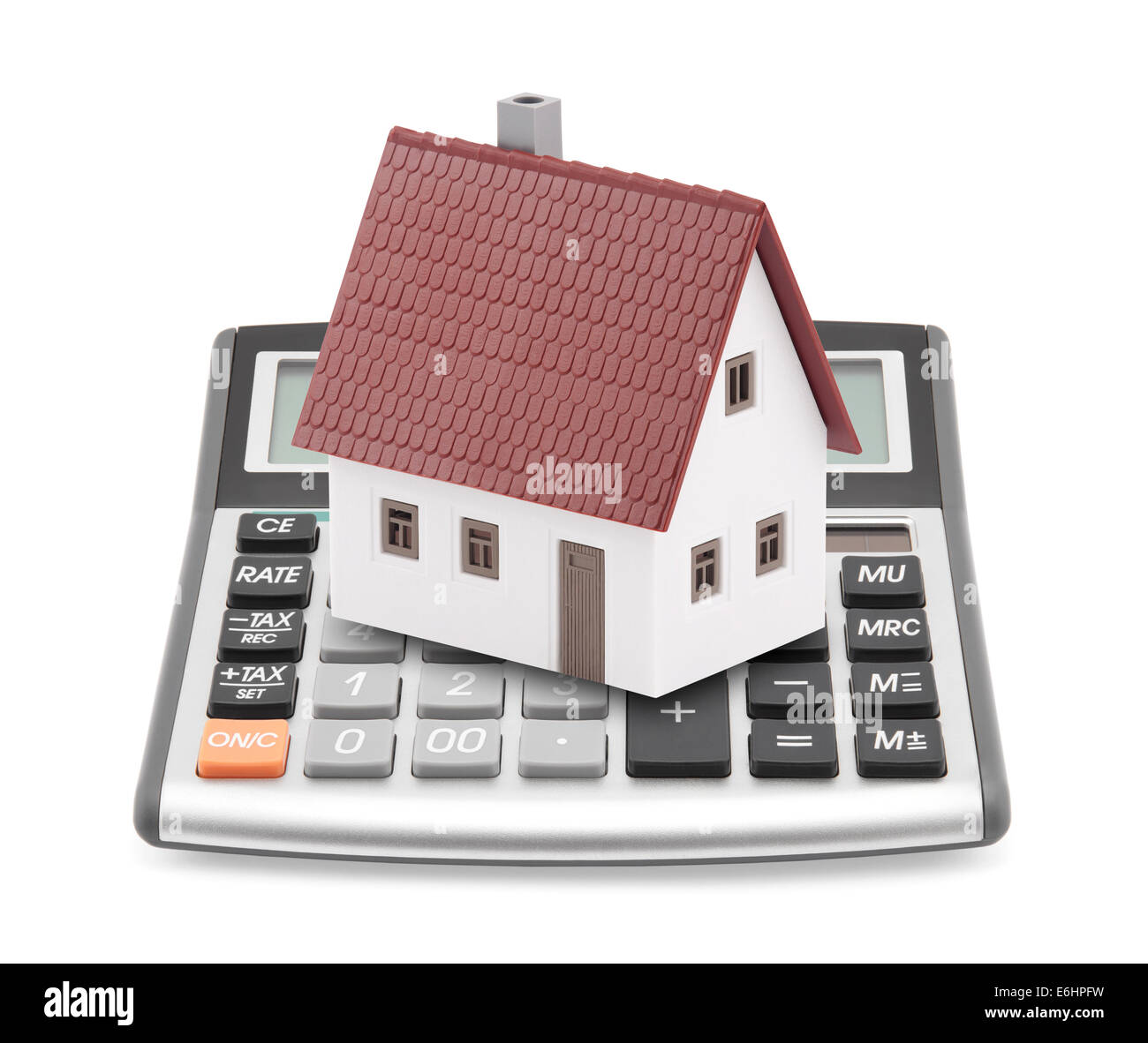 Buying house calculator Cut Out Stock Images & Pictures - Alamy