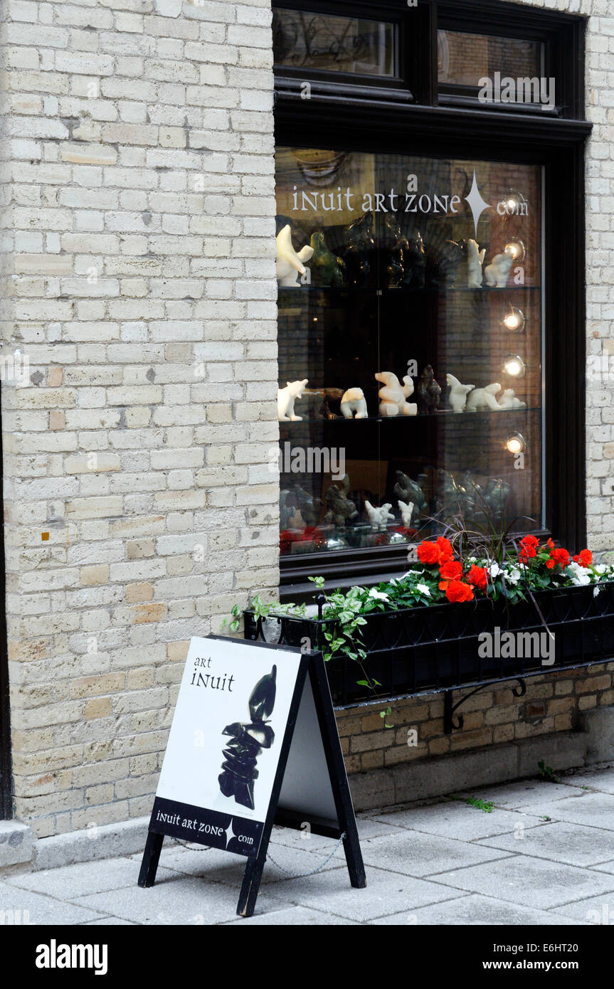 A Quebec City selling Inuit Art Stock Photo - Alamy