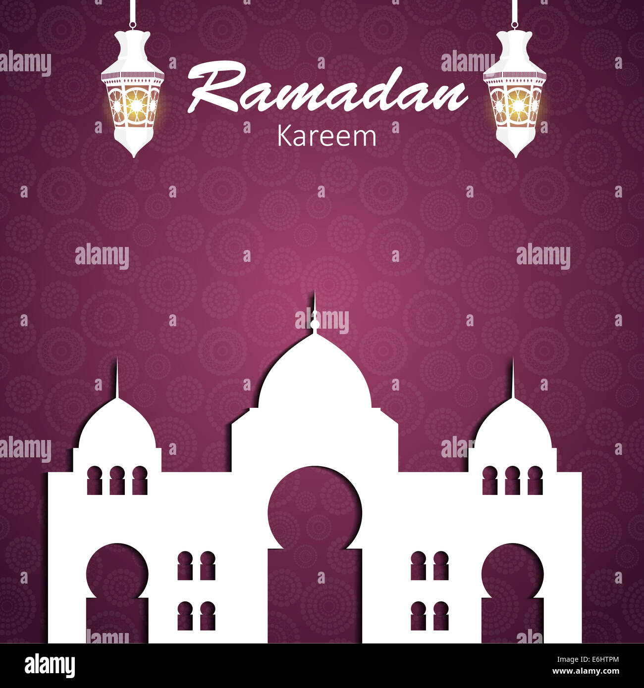 Background for Muslim Community Festival Vector Illustration Stock ...