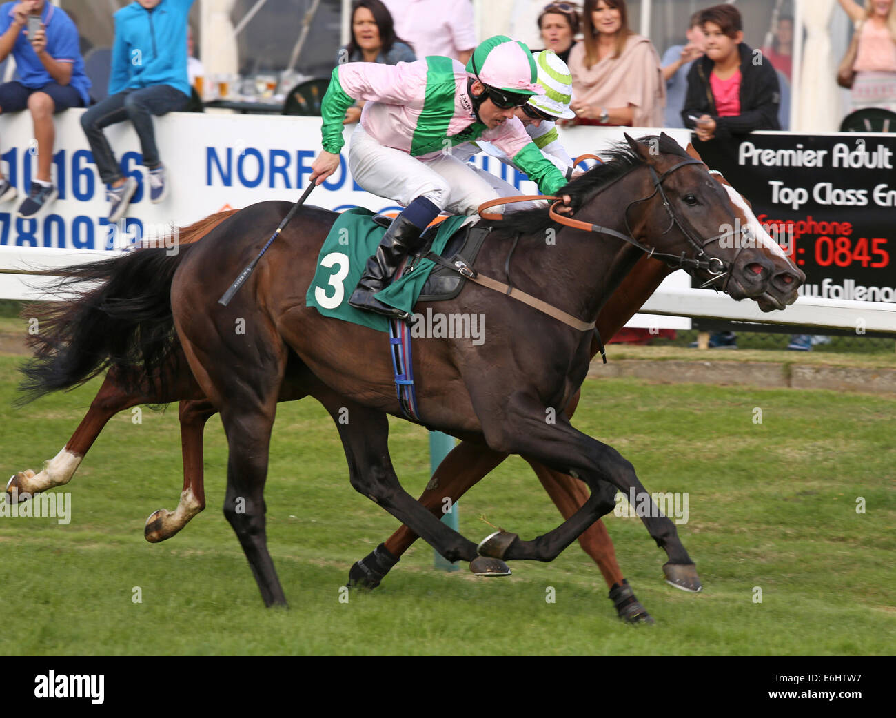Horse racing great yarmouth racecourse hi-res stock photography and ...
