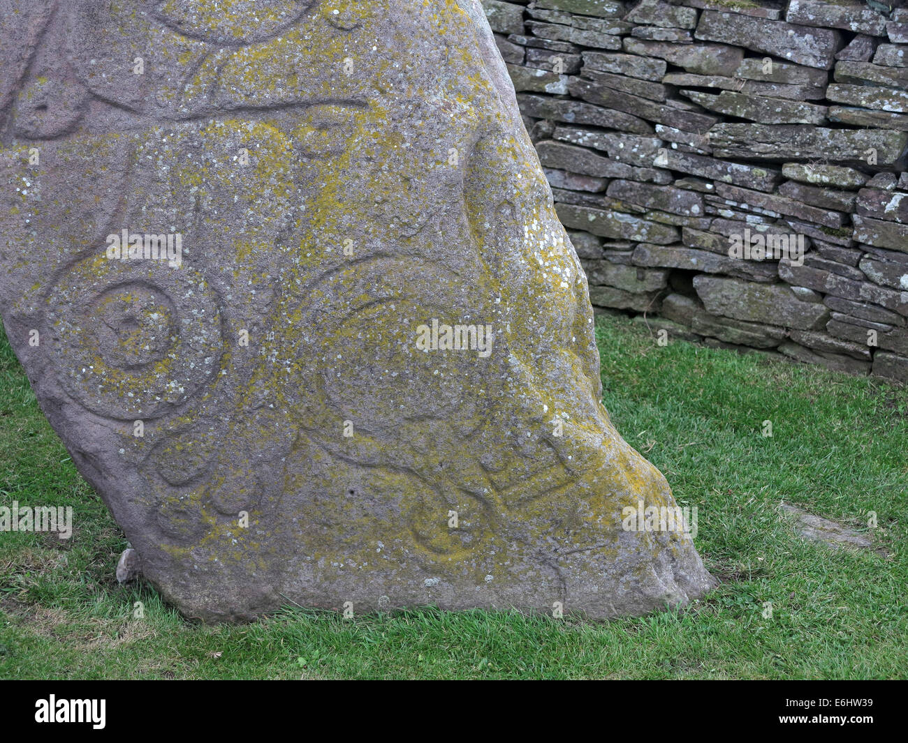 Carved Pictish Stone Aberlemno Scotland High Resolution Stock ...
