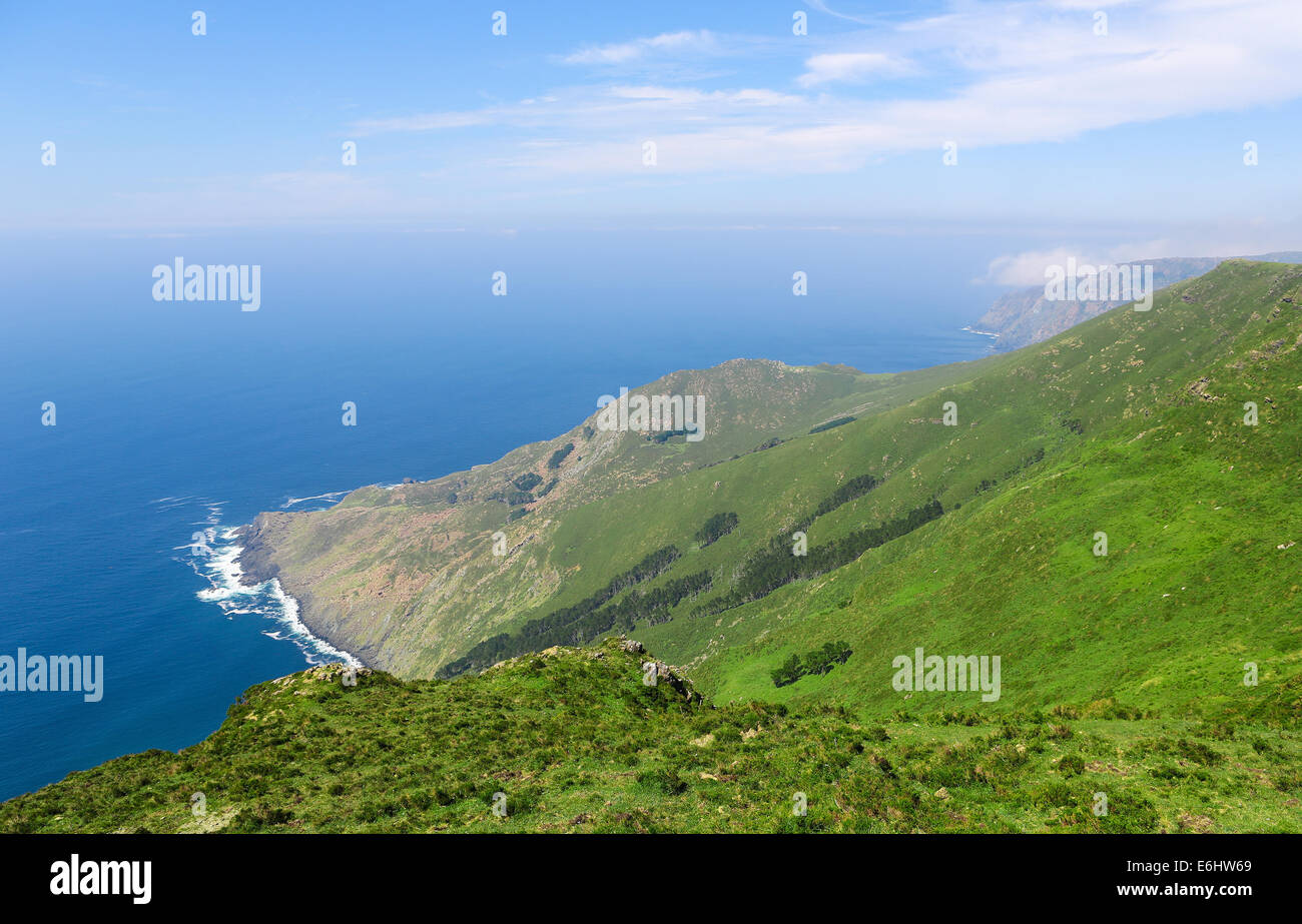 Beautiful coastal landscape near Cedeira, Galicia, Spain. This region ...