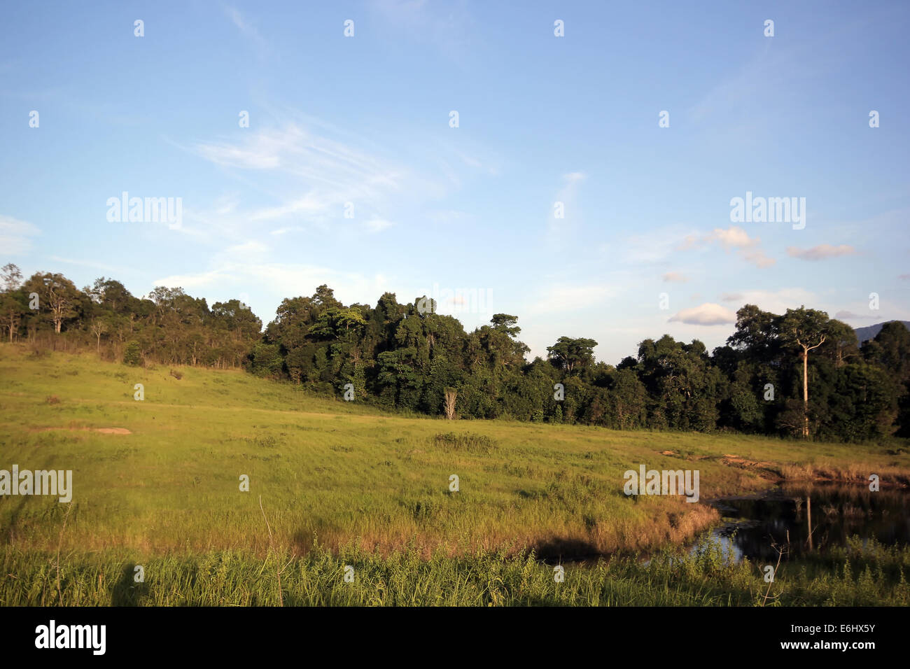 beautiful sky over the hill Stock Photo - Alamy