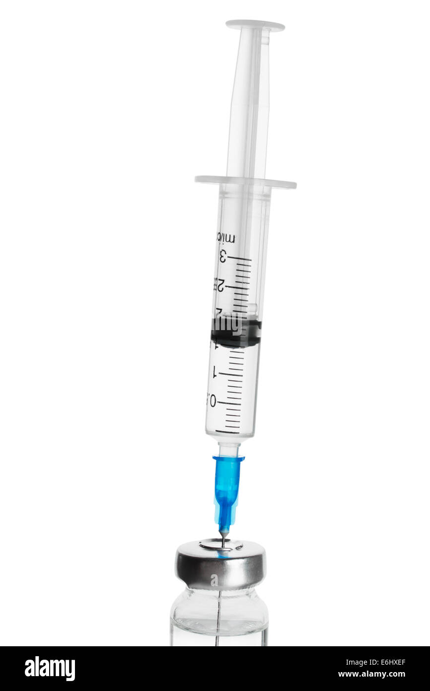 Medical vials for injection with a syringe, isolate Stock Photo - Alamy