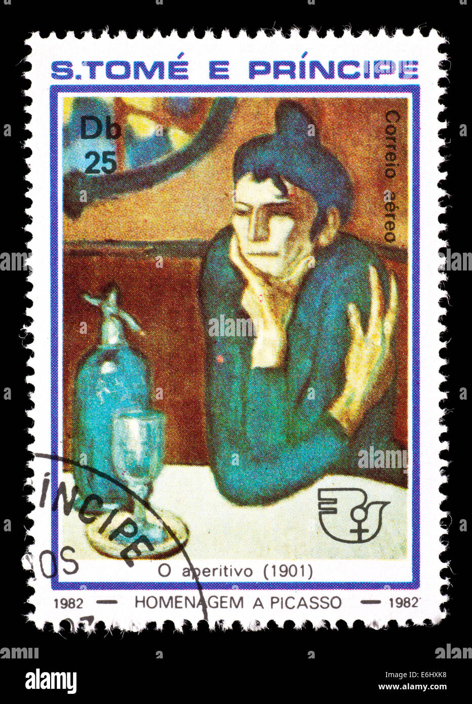 Postage stamp from the Saint Thomas and Prince Islands depicting a ...