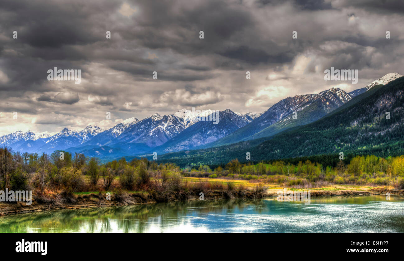 Mountain Wetlands, British Columbia, Canada in springtime Stock Photo ...
