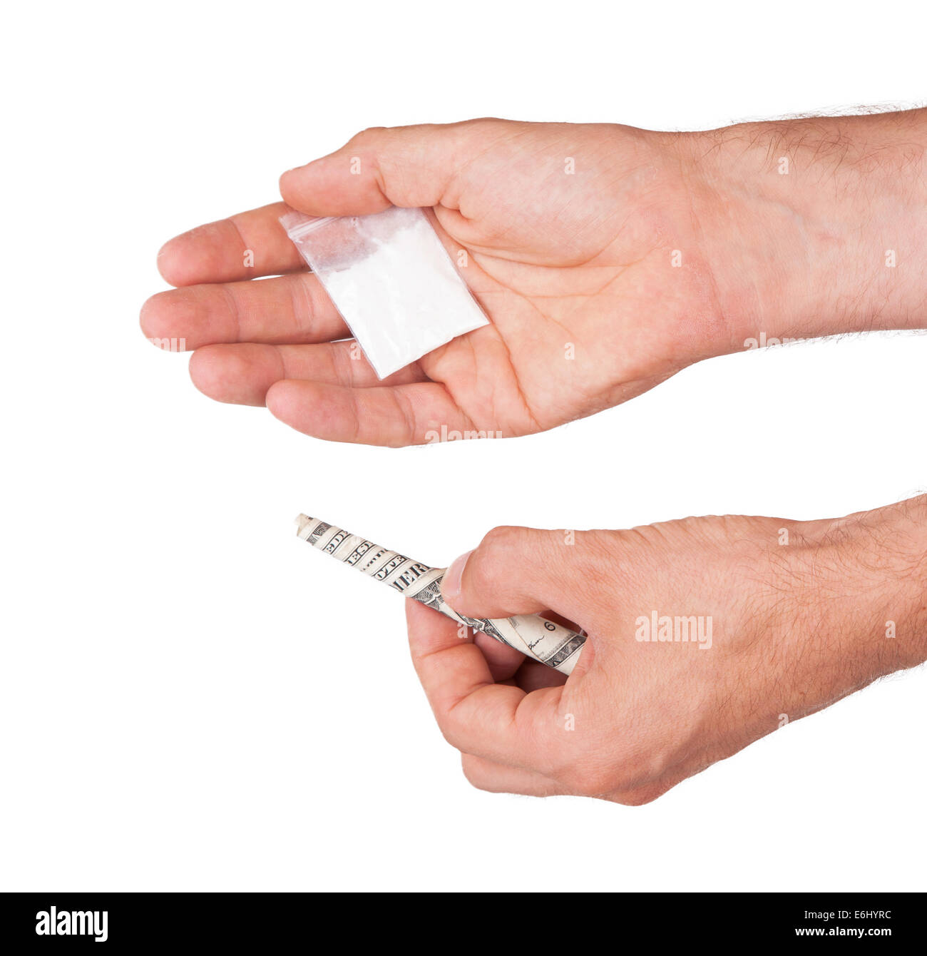 Giving drugs in a plastic bag hi-res stock photography and images - Alamy