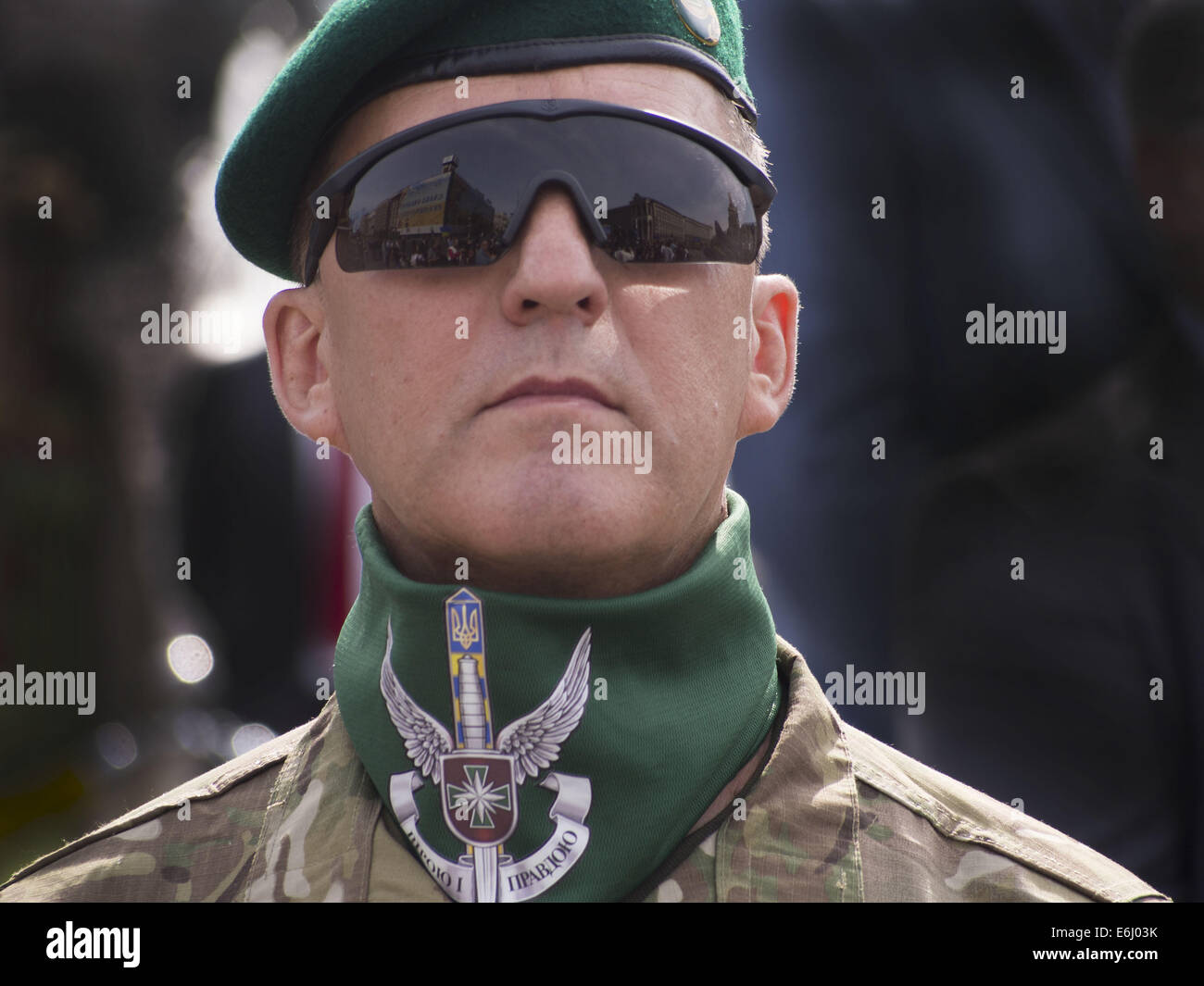 Kiev, Ukraine. 24th Aug, 2014. Major General Valery Subbotin, who ...