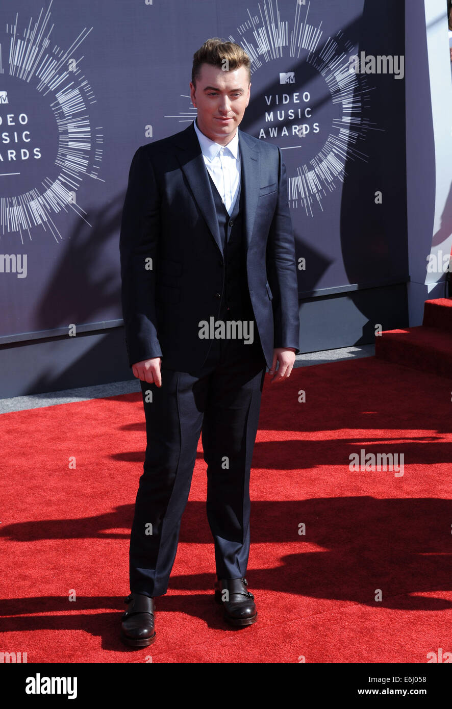 Los Angeles, California, USA. 24th Aug, 2014. Sam Smith attending the ...