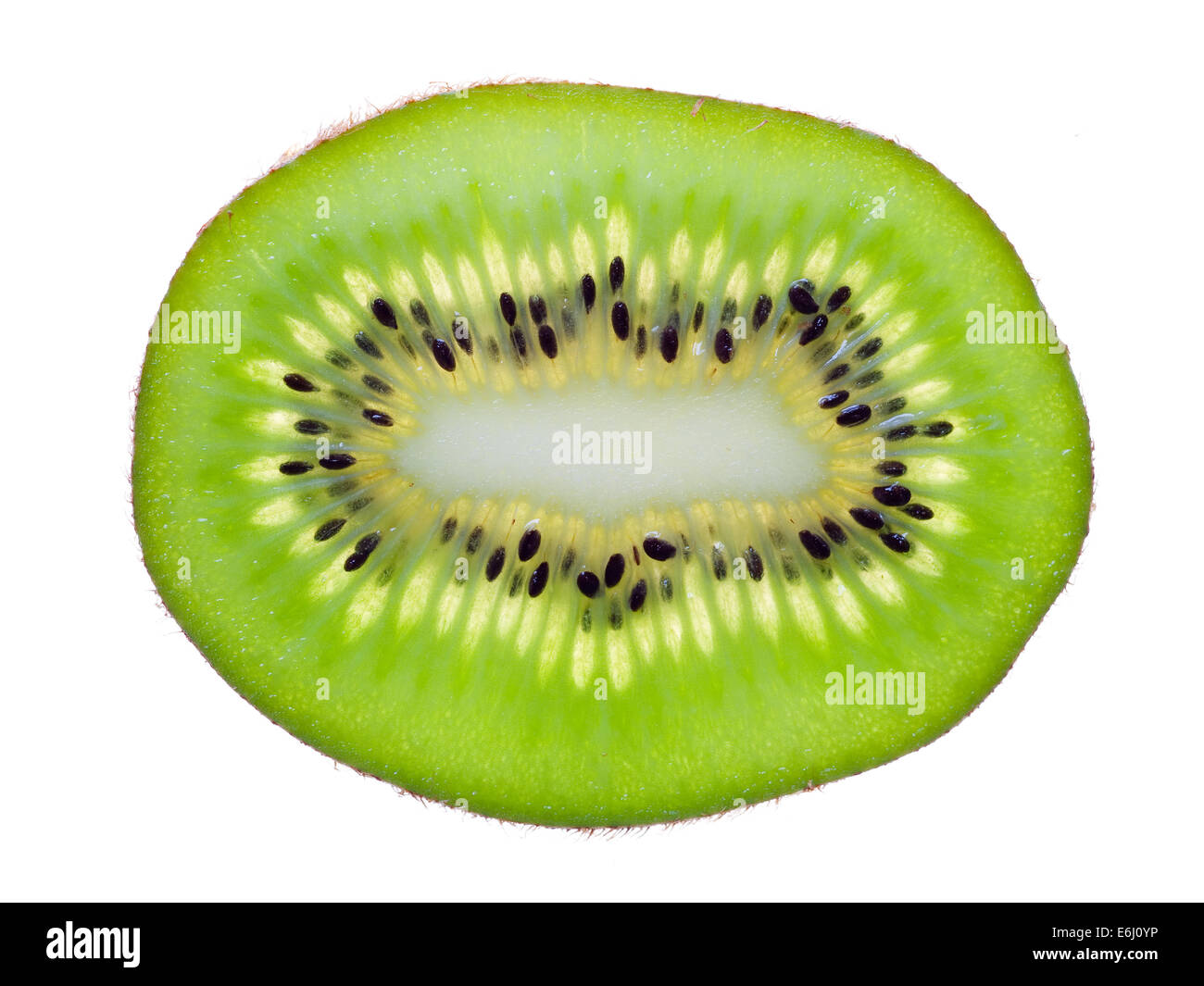 Kiwi cut into two Stock Photo - Alamy