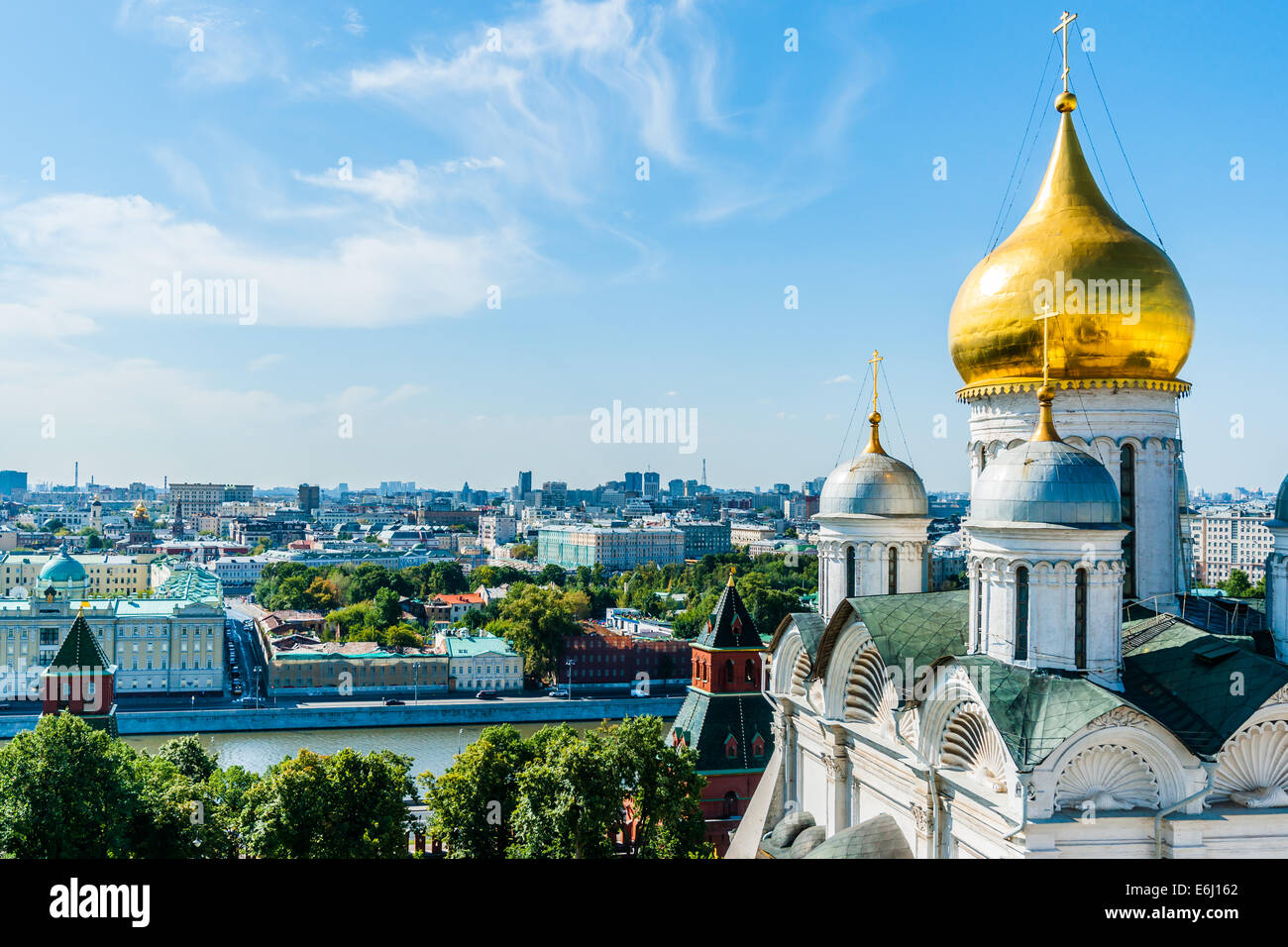 Moscow Kremlin Tour - 33. Moscow as viewed from Ivan the Great bell ...