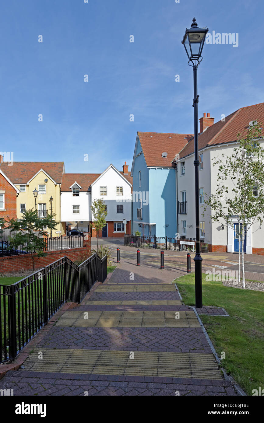 Modern urban housing in a UK town centre - Colchester,Essex Stock Photo ...