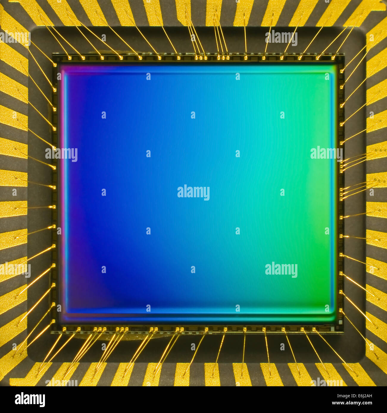 Light sensor on a card of digital camera with colored interference ...