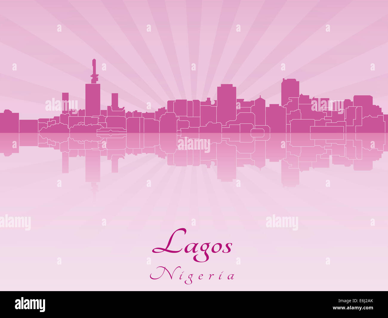 Outline lagos nigeria city hi-res stock photography and images - Alamy